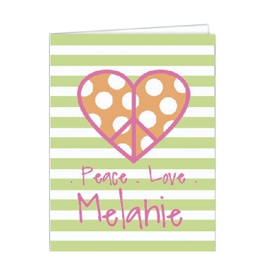 Personalized Peace Love Set Of 2 Folders By Things Remembered | Yazio