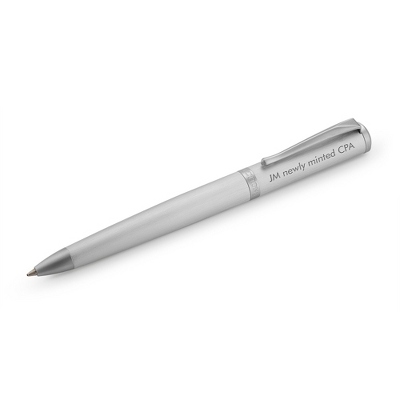 Personalized Reflections Silver Brushed Ballpoint Pen By Things ...