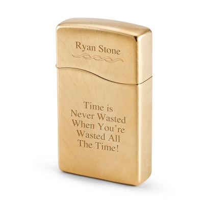 Personalized Zippo Blu2 Golden Wheat Lighter By Things Remembered ...