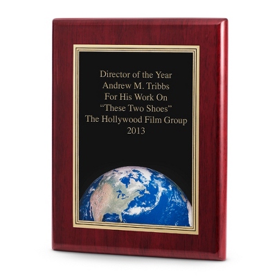 Personalized World Achievement Plaque With Rosewood Base By Things ...