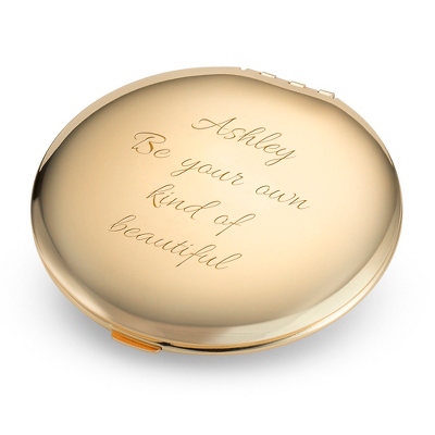 Personalized Classic Gold Compact By Things Remembered | Jumpchat