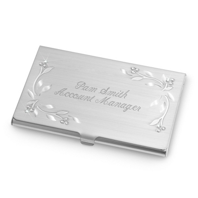 Personalized Card Case With Name And Title By Things Remembered | Jumpchat