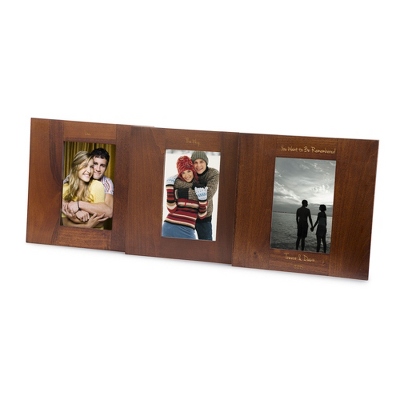 Personalized Walnut Pivot Triple Spectrum Picture Frame By Things ...