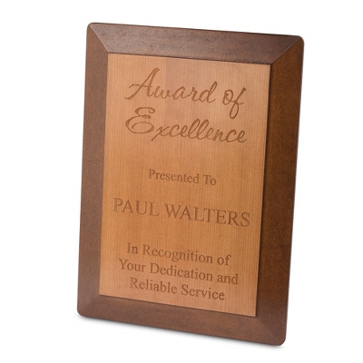 Personalized Engravable Wood Recognition Plaque By Things Remembered ...