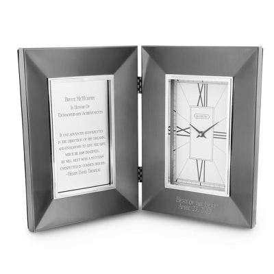 Personalized Symphony Gunmetal Hinged Clock By Things Remembered | Realzone