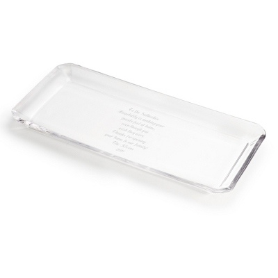 Personalized Crystal Rectangle Serving Plate By Things Remembered ...
