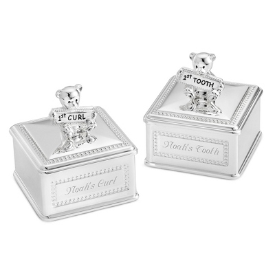 Personalized Baby’s First Tooth & Curl Gift Set By Things Remembered ...