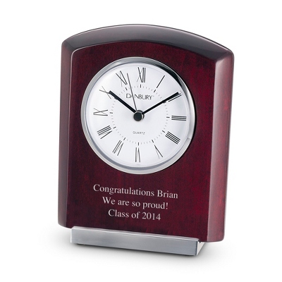 Personalized Mahogany Clock With Silver Base By Things Remembered | Zambee