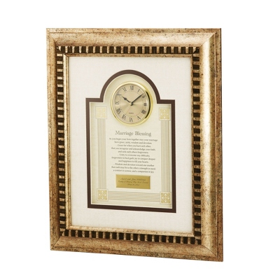 Personalized Marriage Blessing Frame Clock By Things Remembered | Imia