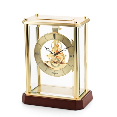 Personalized Seiko Skeleton Clock By Things Remembered | Shuffleset