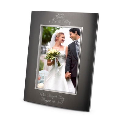 Personalized Portrait Classic Bevel Gunmetal 5×7 Frame By Things ...