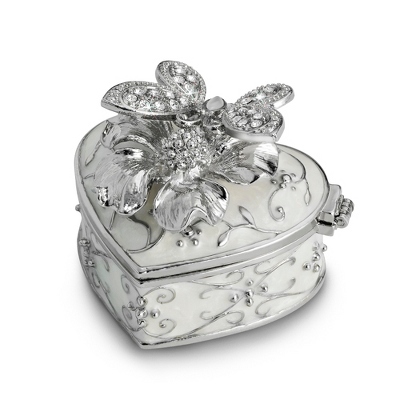 Personalized Silver Butterfly Secret Message Box By Things Remembered ...