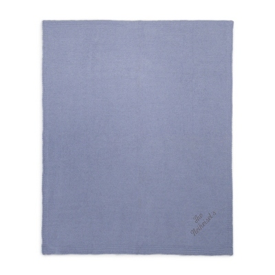 Personalized Steel Blue Chenille Throw By Things Remembered | Bubblexs