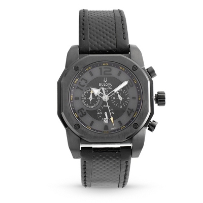 Personalized Men’s Bulova Marine Star Black On Black Watch 98b151 By ...