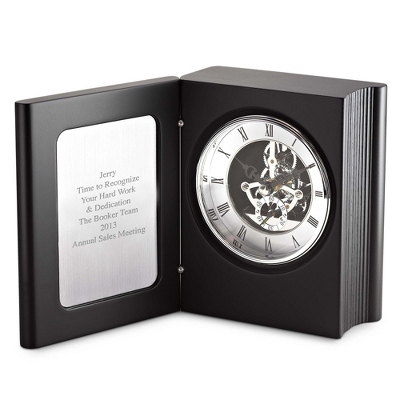 Personalized Black Skeleton Book Clock By Things Remembered | Livecast