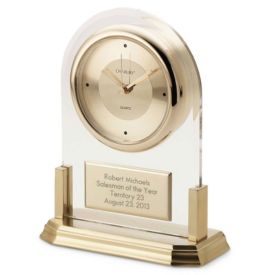 Personalized Brass Acrylic Clock By Things Remembered | Innosphere